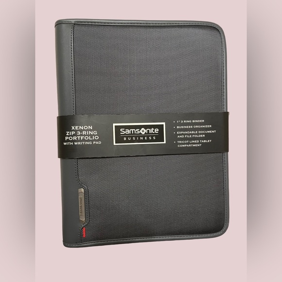Samsonite | Other | Samsonite Business Xenon Zip 3 Ring Portfolio With ...